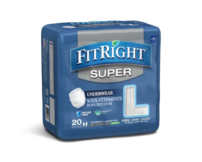 Medline FitRight Super Disposable Underwear - Shop All