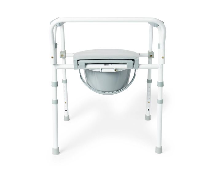 Medline 3-in-1 Folding Steel Commode Retail 350lb Cap 1Ct
