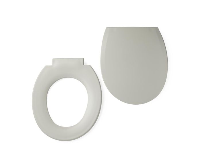 Guardian Replacement Part Commode Seat w Lid Gray 1Ct