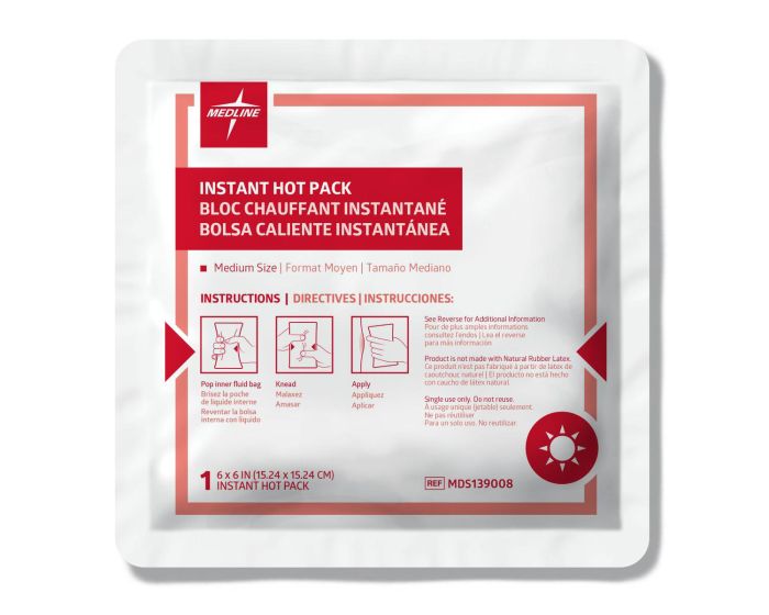 Medline Instant Hot Pack Medium 6x6 1Ct
