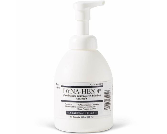 Dyna-Hex 4% CHG Foaming Surgical Scrub Antiseptic 18oz 1Ct