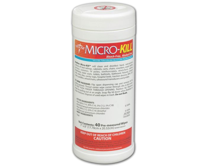 Medline Micro-Kill Disinfectant Wipes 7x8 480Ct