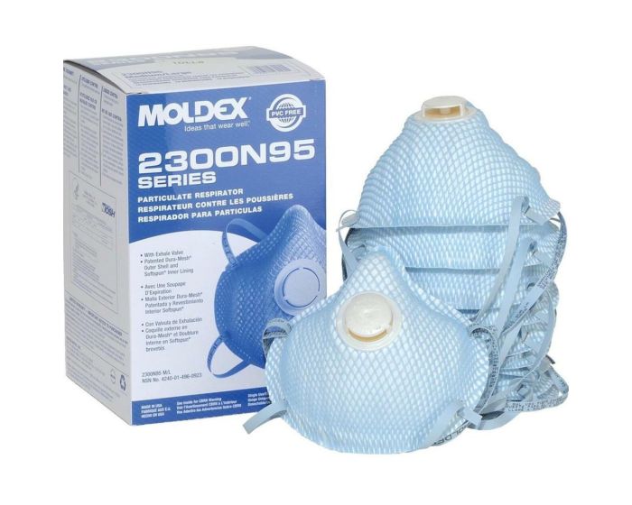 Moldex 2300 N95 Respirator With Exhale Valve M/L 100Ct