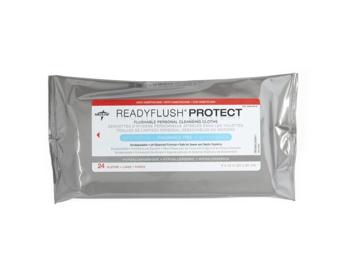 Medline ReadyFlush Biodegradable Flushable Wipe-Shop All