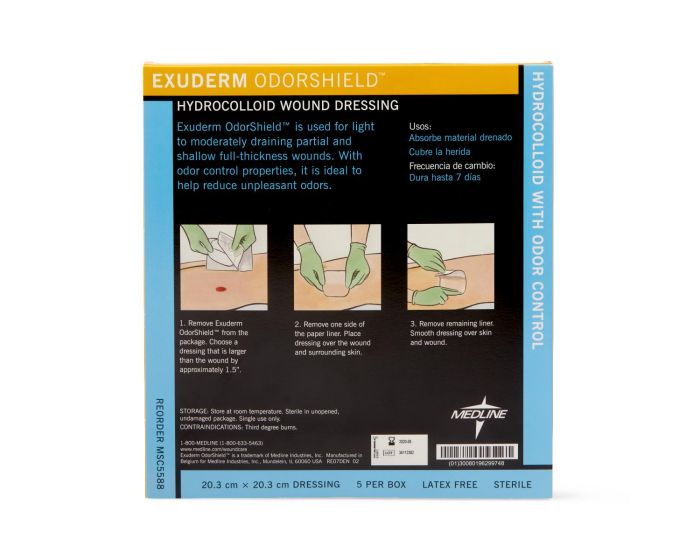 Exuderm Odorshield Hydrocolloid Wound Dressings