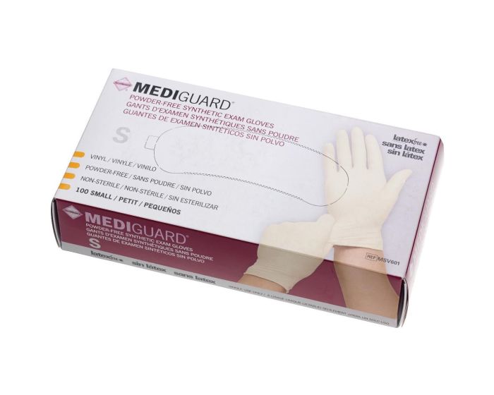 No Shipping to CA MediGuard Stretch Vinyl Exam Gloves S 1000Ct