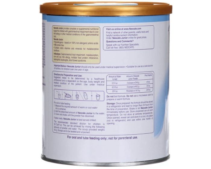 Nutrica Neocate Junior Formula Powder Age 1+ 14.1oz 1Ct