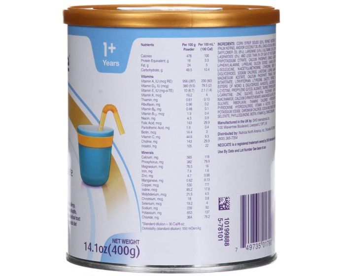 Nutrica Neocate Junior Formula Powder Age 1+ 14.1oz 1Ct