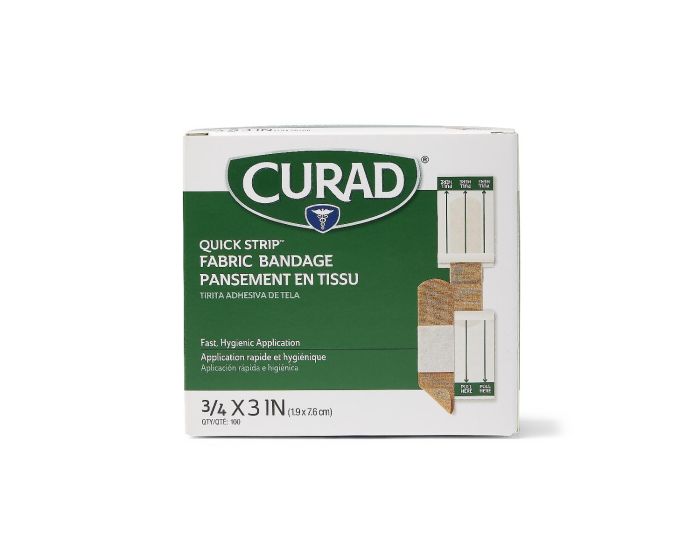 CURAD Quick Strip Fabric Adhesive Bandages