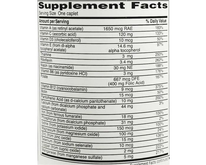 Thera-M High Potency Multivitamin and Multimineral Supplement 130Ct