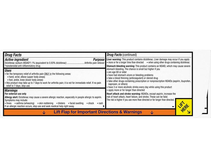 Voltaren Arthritis Pain Relief Gel 5.29oz 1Ct