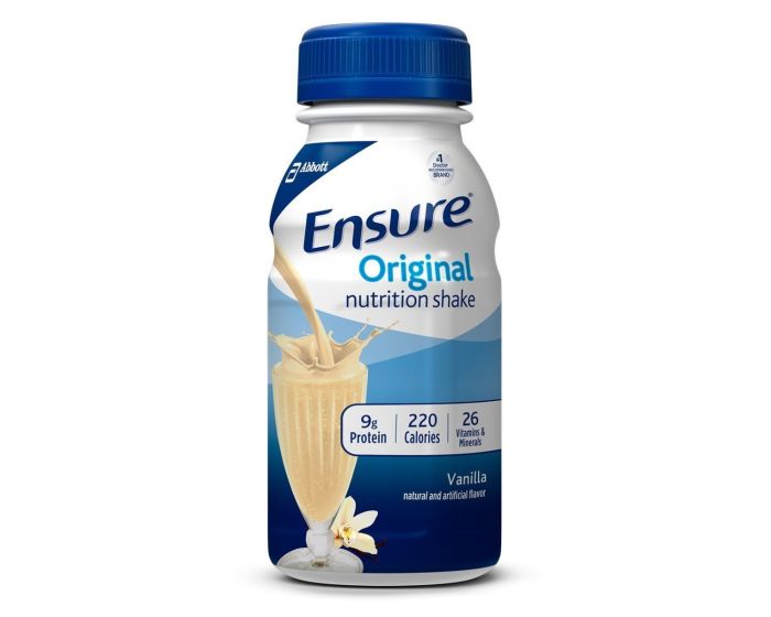 Ensure Original Nutritional Oral Supplement, Vanilla Shake, 8 oz. Carton