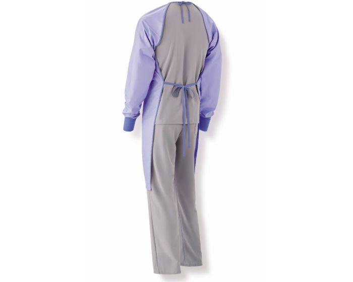 Medline Blockade Backless Medical Cover Gown Blue S 1ct