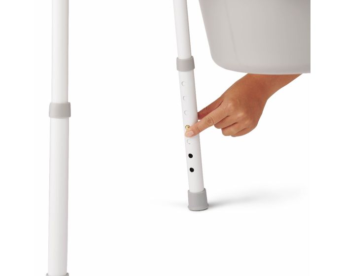 Steel 3-in-1 Folding Steel Commode 350lb Capacity 1Ct