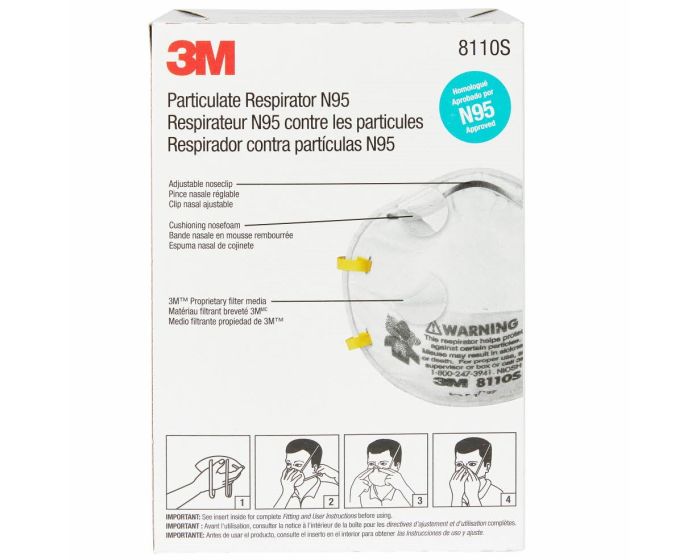 3M 8110S N95 Respirator Face Mask (Small 8210) - Shop All