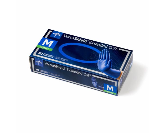 Medline VersaShield Extended Cuff Nitrile Gloves - All