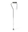 Medline Offset Handle Aluminum Cane 300lb Chrome 1Ct