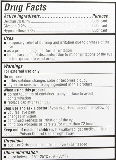 GenTeal Tears Moderate Lubricant Eye Drops 0.5oz 1Ct