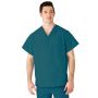 AngelStat Rev V-Neck Scrub Top Peacock Medline M 1Ct
