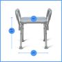 Medline Shower/ Bath Bench With Arms 1Ct