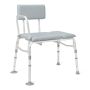 Medline Padded Transfer Bench with Back 400lb Cap 1Ct