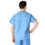 AngelStat Unisex Reversible V-Neck Scrub Top with 2 Pockets, Size XXS - 7XL
