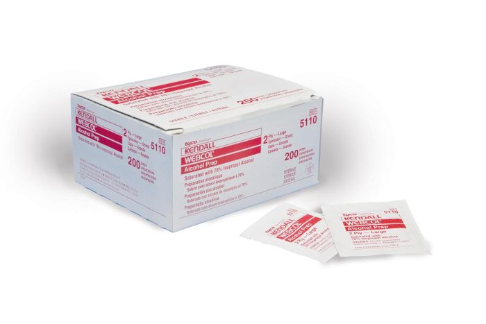 Webcol 2-Ply Alcohol Prep Pads