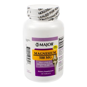 Major Magnesium Oxide Tablet 500mg 100Ct
