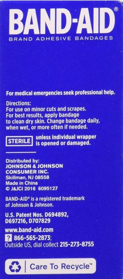 BAND-AID Flexible Fabric Bandages One Size 100Ct