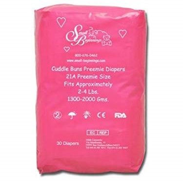 Small Beginnings Cuddle-Buns Preemie Diapers Under 4lb 360Ct