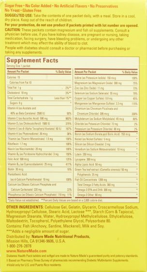 Nature Made Diabetes Health Pack 30Ct