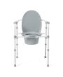 Medline 3-in-1 Elongated Steel Commode 350lb Cap 1Ct