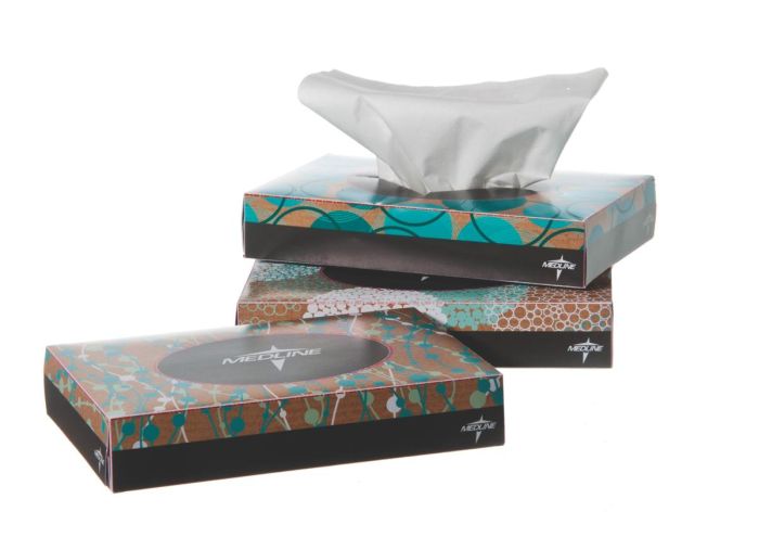 Medline Standard Facial Tissues 5.7x7 40Sheet/Box 1Ct