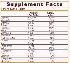 GeriCare Multivitamin with Mineral Tablet 100Ct