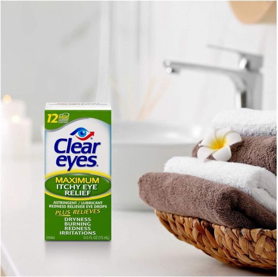 Clear Eyes Max Itchy Eye Relief 0.5oz 1Ct