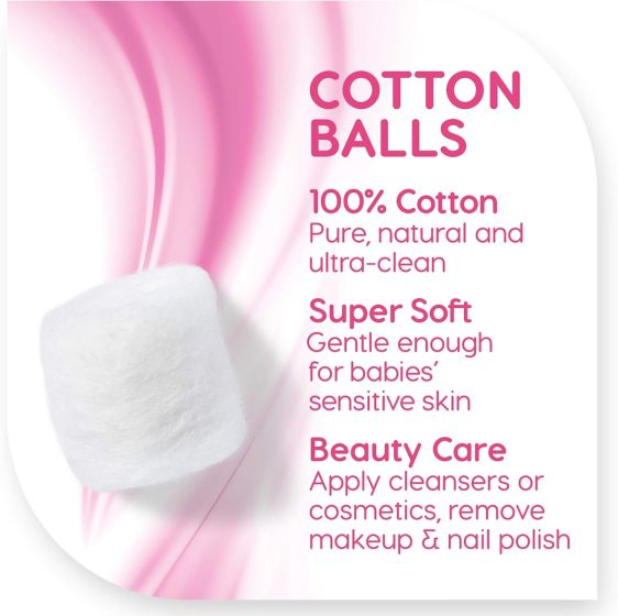 Simply Soft Jumbo Nonsterile Cotton Balls 600Ct