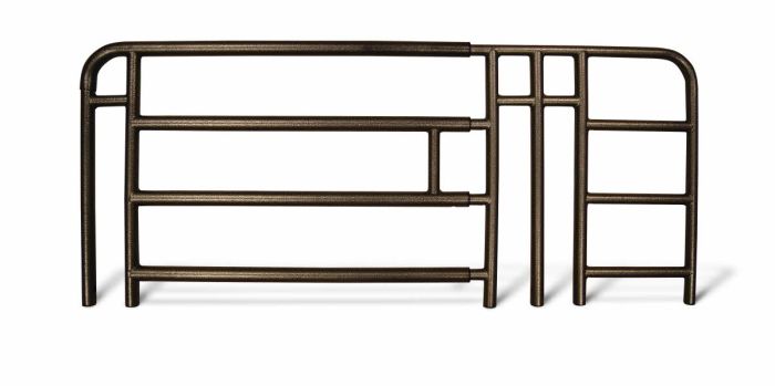 Medline Spring-Loaded 4-Bar Full Side Rail For Split Spring Beds 1Ct