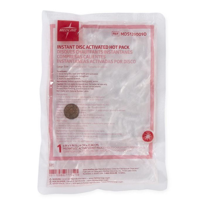 Medline Disc-Activated Instant Hot Pack 6x9 24Ct