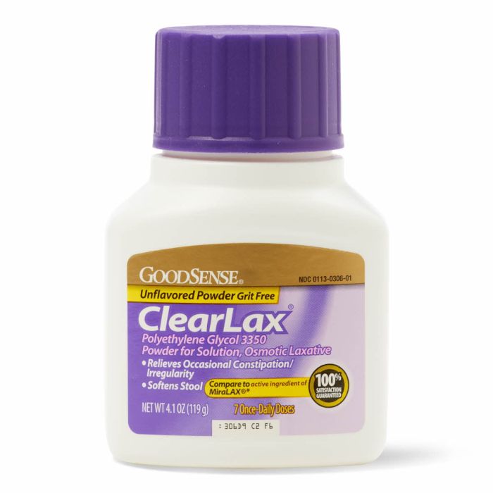 GoodSense ClearLax Powder Laxative 4.1oz 1Ct
