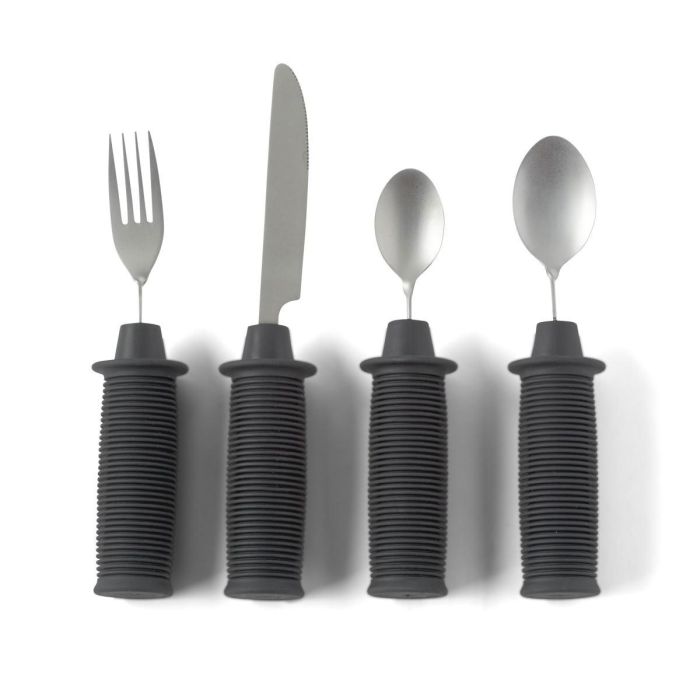 Medline Great Grip Weighted Bendable Utensils Set of 4
