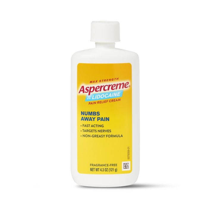Aspercreme Lidocaine Pain Relief Cream 4.3oz 1Ct