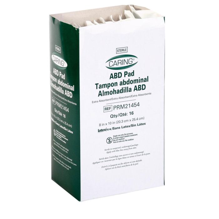 Medline Caring Sterile Abdominal Pad 8x10 1Ct